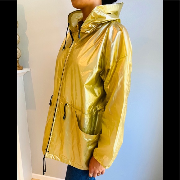 betmar | Jackets & Coats | Gold Betmar Rain Jacket 0 Vinyl | Poshmark